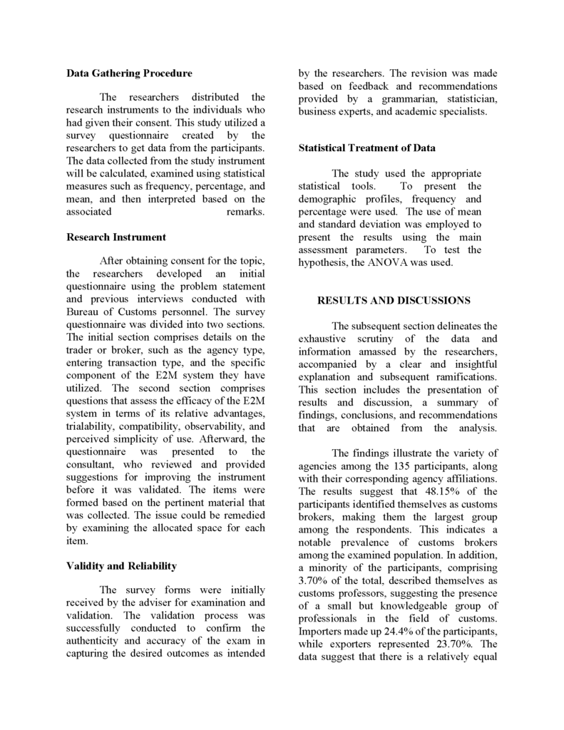 ELECTRONIC TO MOBILE (E2M)SYSTEM IN THE MODERN CUSTOMS PROCEDURE – PCU ...