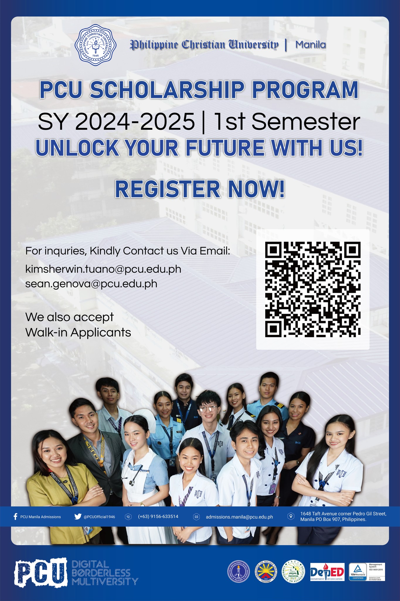 PCU Manila – Faith Character Service