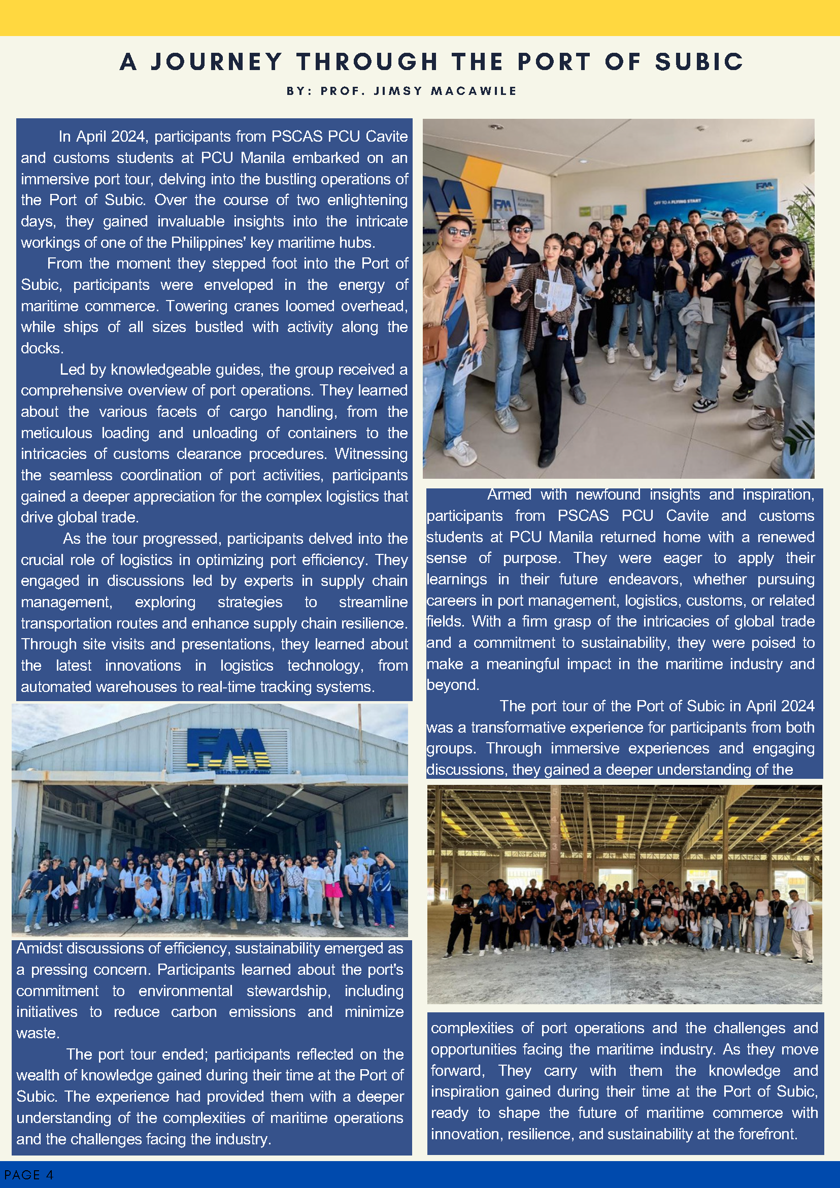 PCU CBAA NEWSLETTER ISSUE 1 – PCU Manila