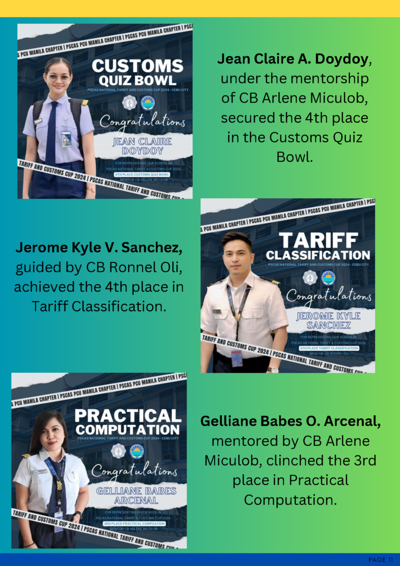 PCU CBAA NEWSLETTER ISSUE 1 – PCU Manila