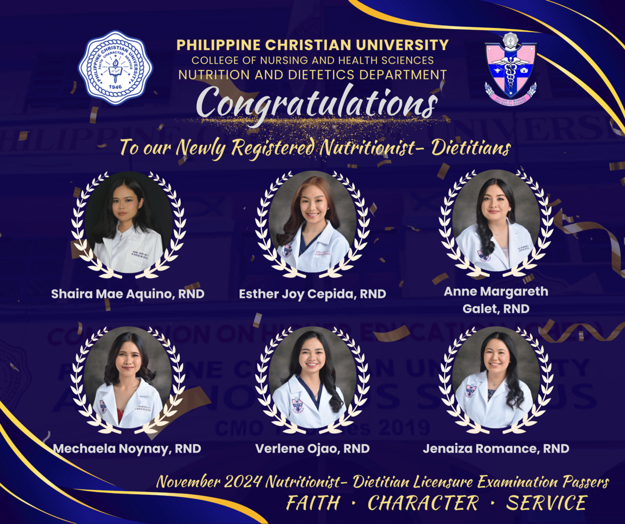 PCU Manila – Faith Character Service