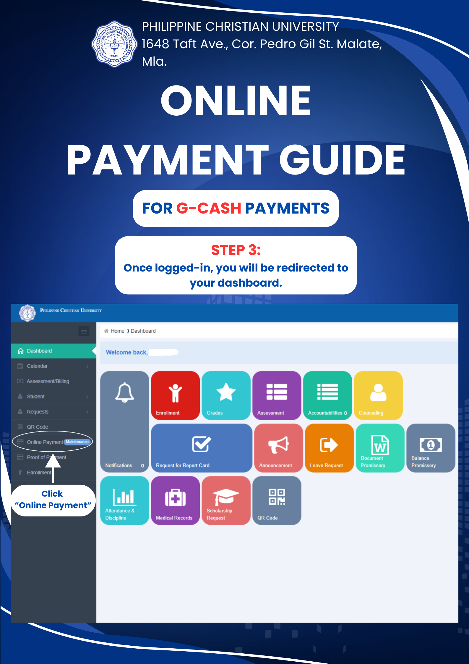 2C2P Gcash Payment – PCU Manila