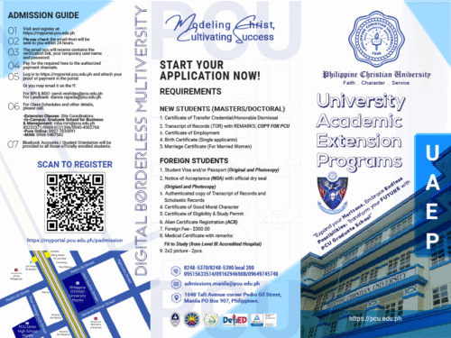 Admission Graduate School – PCU Manila