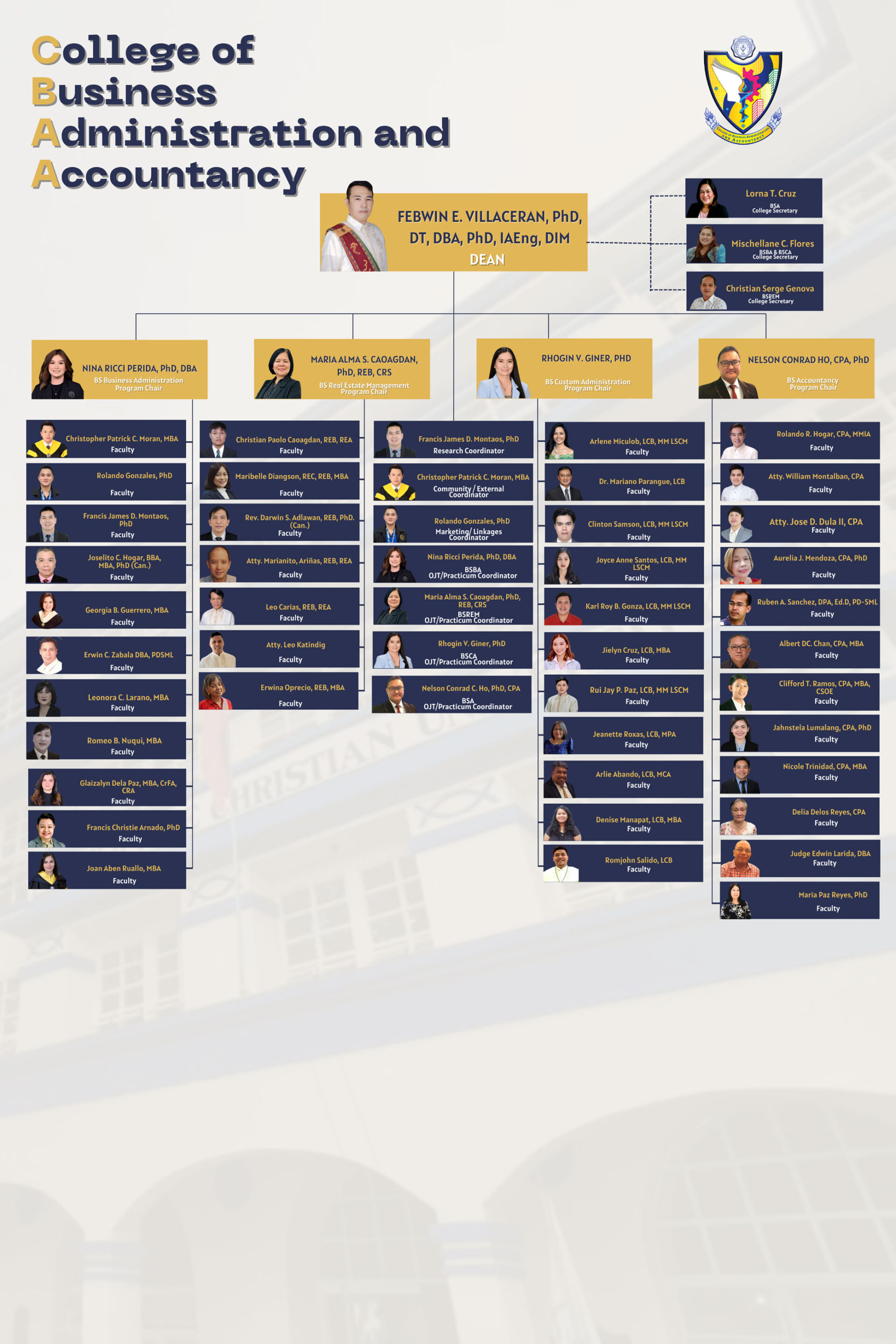 College of Business Administration and Accountancy – PCU Manila